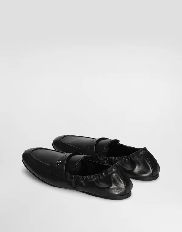 Dolce & Gabbana Calfskin Driver Shoes - Black