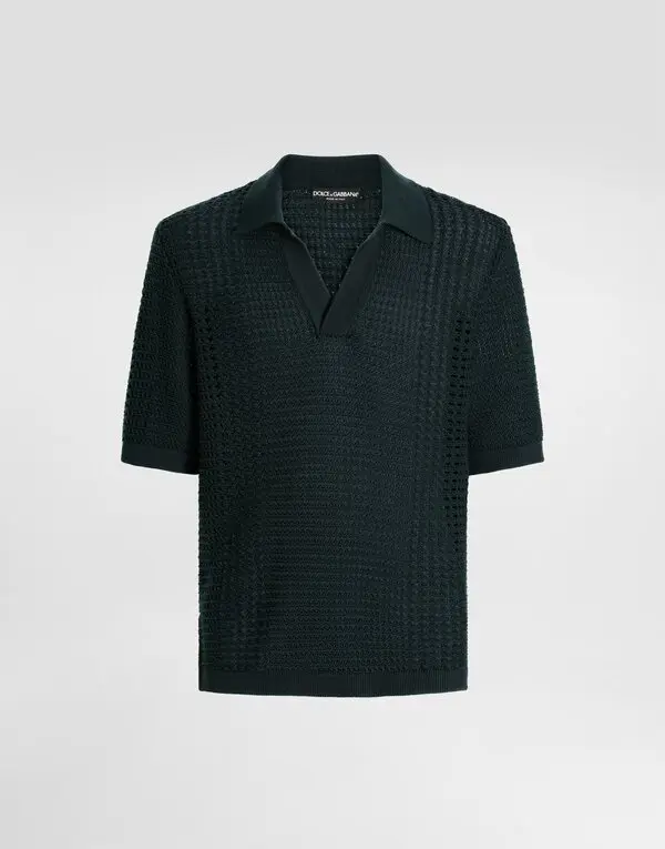 Dolce & Gabbana Wool Polo Shirt Sweaters And Cardigans