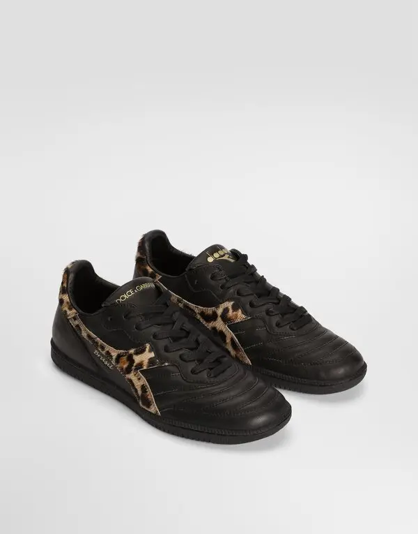 Dolce & Gabbana X Diadora Calfskin Lace Up Sneakers