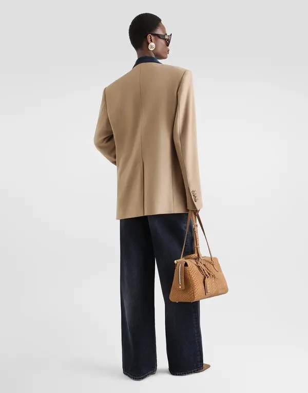 Dolce & Gabbana Double-breasted Cashmere Jacket - Beige