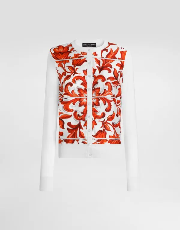 Dolce & Gabbana Cardigan C/bottoni Sweaters And Cardigans - Multicolor