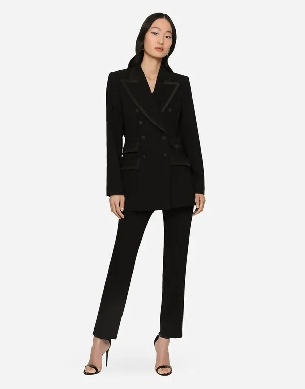 Dolce & Gabbana Double-breasted Twill Turlington Tuxedo Jacket Coats And Jackets