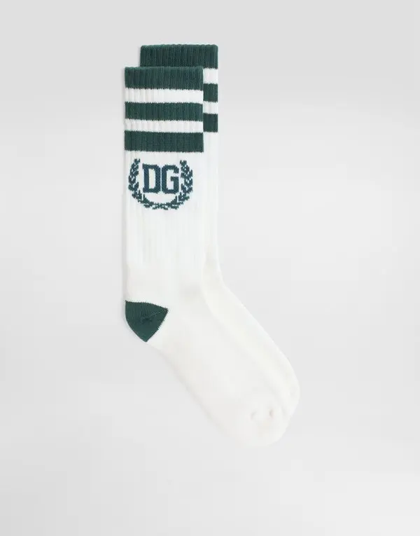Dolce & Gabbana Short Ribbed Cotton Socks Socks