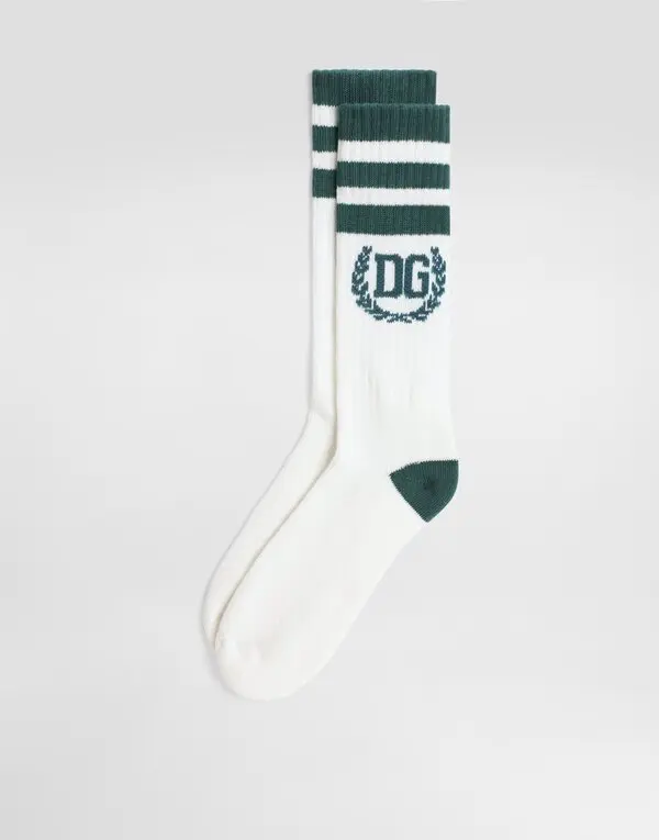 Dolce & Gabbana Short Ribbed Cotton Socks Socks