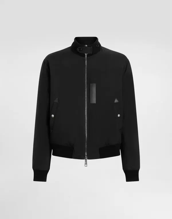 Dolce & Gabbana Padded Satin Jacket Coats And Jackets - Black