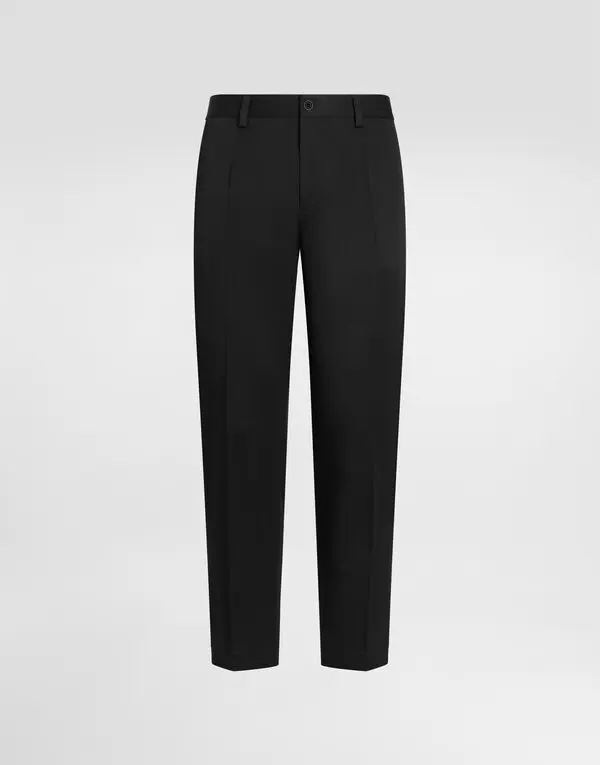 Dolce & Gabbana Wool Canvas Trousers Pants And Shorts