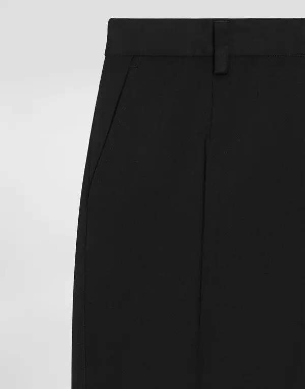Dolce & Gabbana Wool Canvas Trousers Pants And Shorts