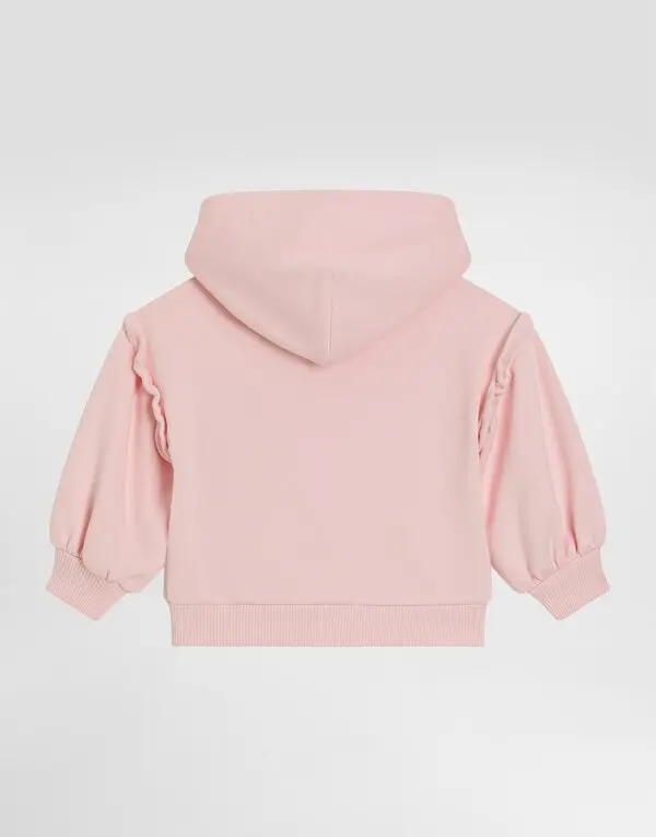Dolce & Gabbana Hooded Sweatshirt With Leopard Print And Bow