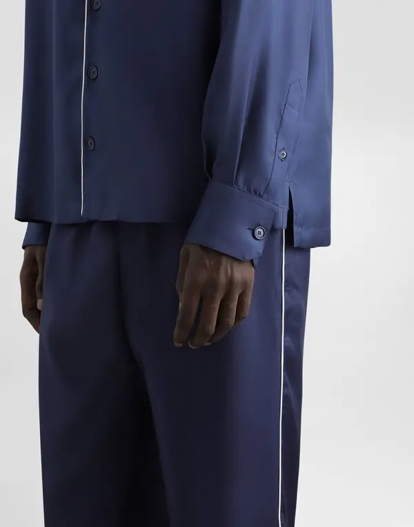 Dolce & Gabbana Camicia Shirts Silk - Blue