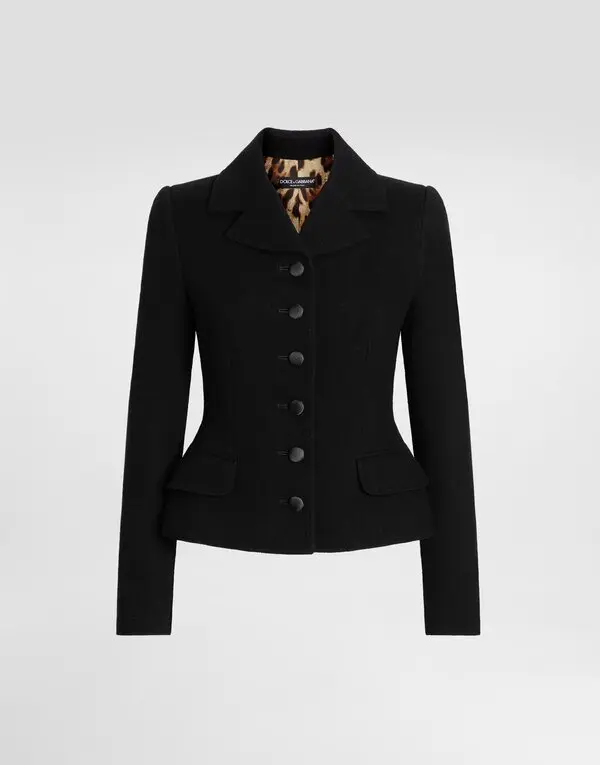 Dolce & Gabbana Single-breasted Virgin Wool Jacket Blazers Wool