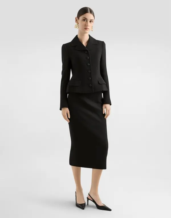 Dolce & Gabbana Single-breasted Virgin Wool Jacket Blazers Wool