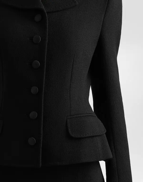 Dolce & Gabbana Single-breasted Virgin Wool Jacket Blazers Wool
