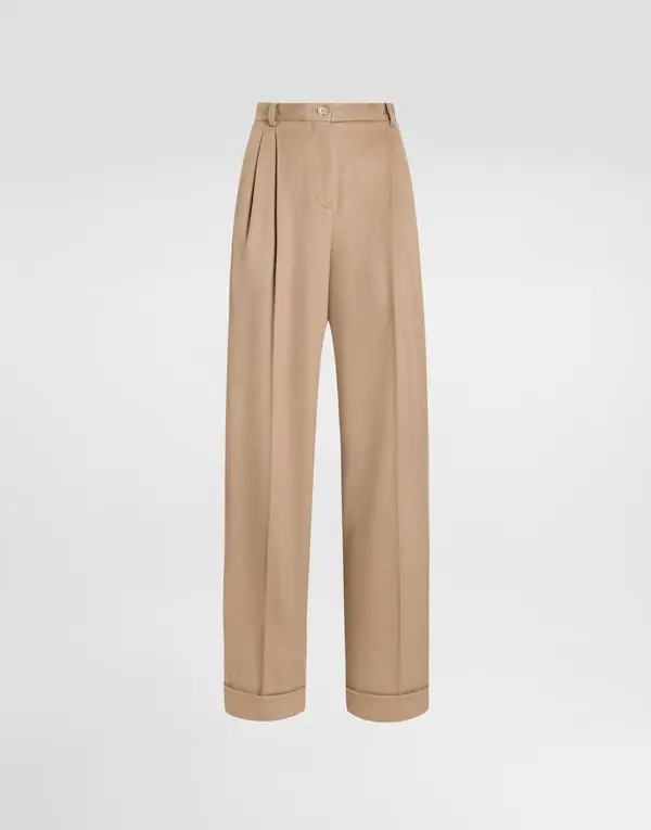 Dolce & Gabbana Cashmere Trousers Pants And Shorts - Brown