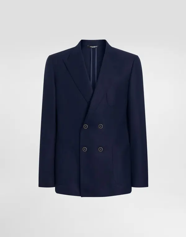 Dolce & Gabbana Double-breasted Linen Jacket Suits And Blazers