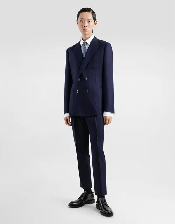 Dolce & Gabbana Double-breasted Linen Jacket Suits And Blazers