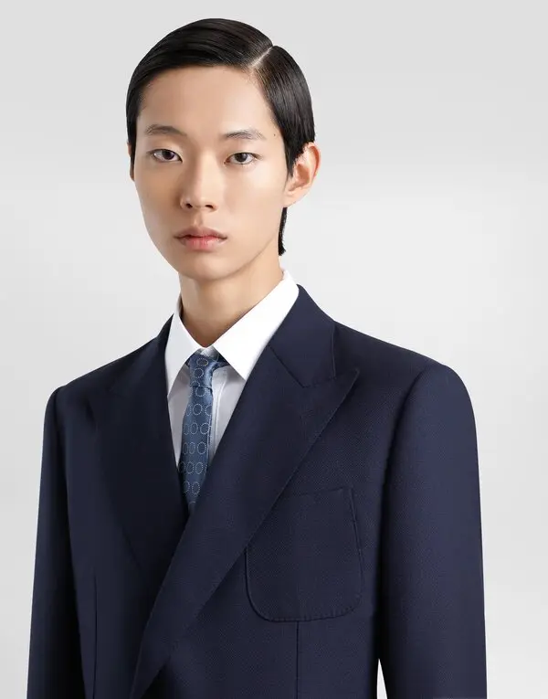 Dolce & Gabbana Double-breasted Linen Jacket Suits And Blazers