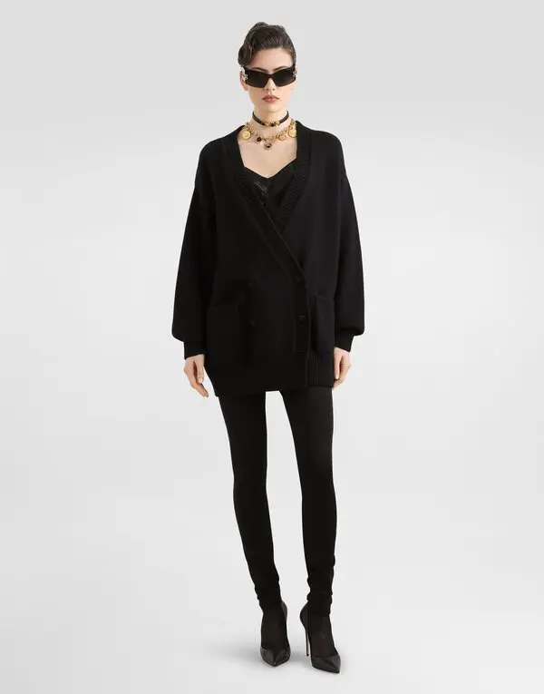 Dolce & Gabbana Cashmere Blend Double-breasted Cardigan Sweaters And Cardigans