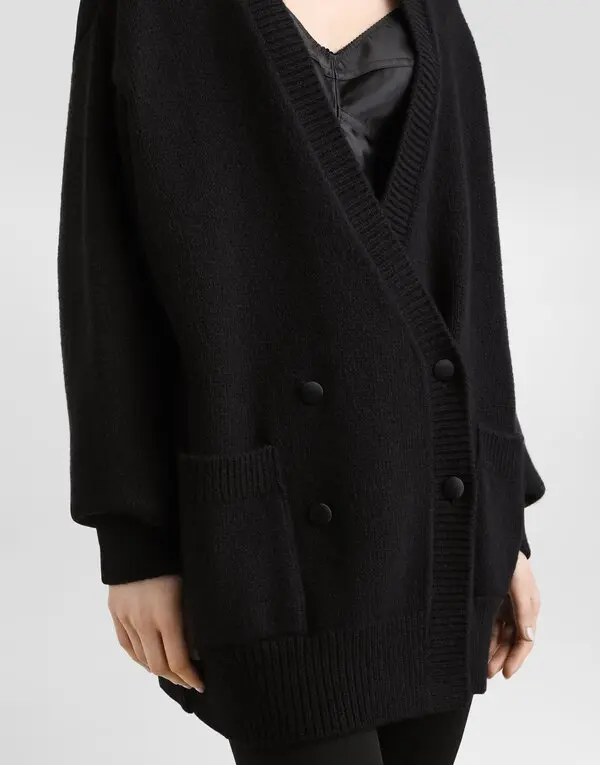 Dolce & Gabbana Cashmere Blend Double-breasted Cardigan Sweaters And Cardigans