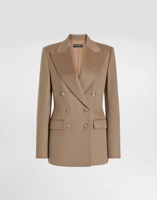 Dolce & Gabbana Double-breasted Jacket In Cashmere Drap Blazers