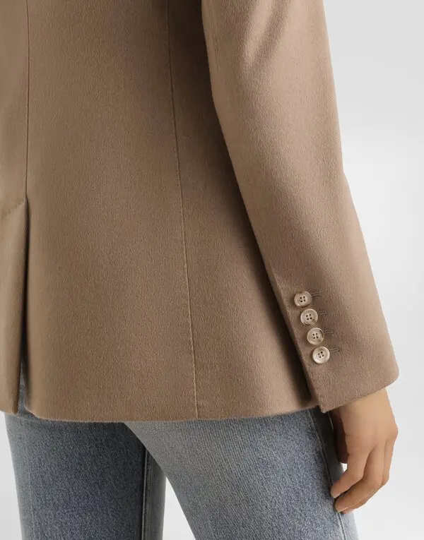 Dolce & Gabbana Double-breasted Jacket In Cashmere Drap Blazers