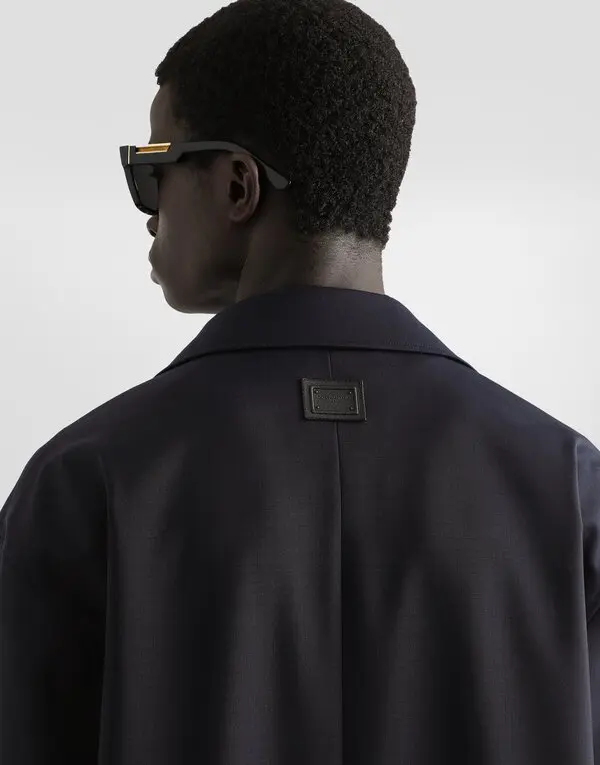 Dolce & Gabbana Single-breasted Wool Trench Coat