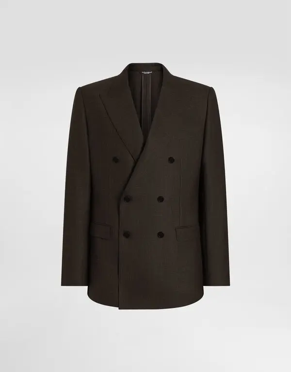 Dolce & Gabbana Double-breasted Taormina Wool Jacket Suits And Blazers Beige