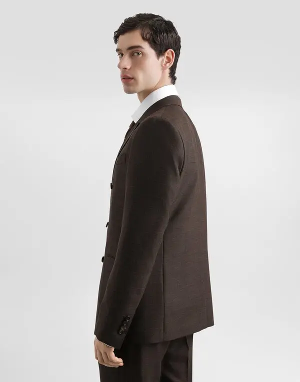 Dolce & Gabbana Double-breasted Taormina Wool Jacket Suits And Blazers Beige