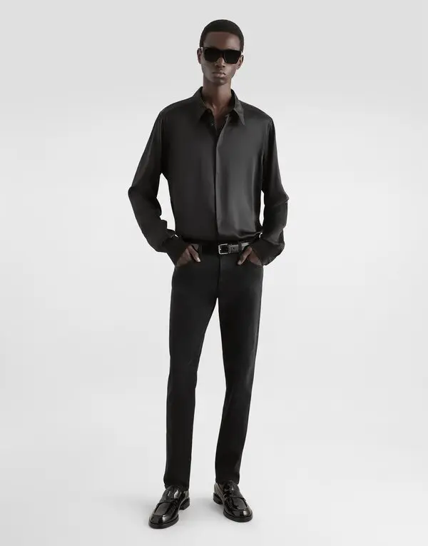 Dolce & Gabbana Gray Wash Slim-fit Stretch Jeans