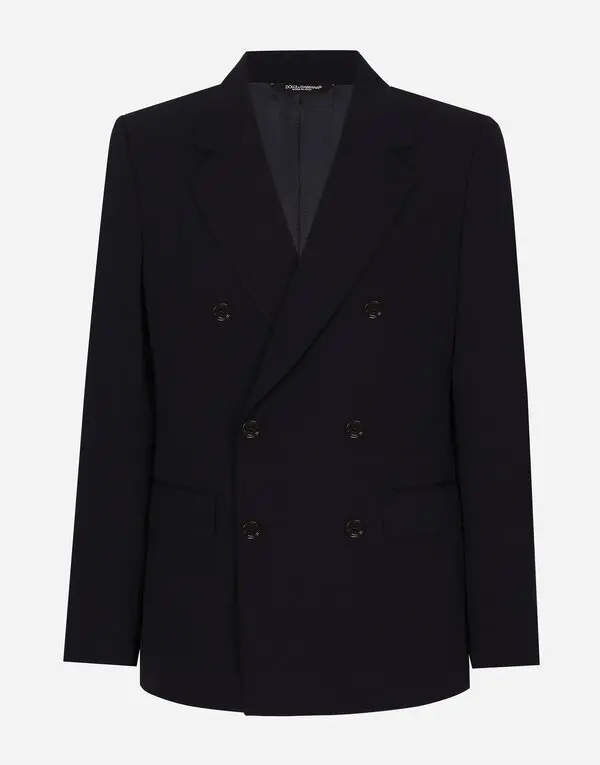 Dolce & Gabbana Wool Twill Double-breasted Jacket Suits And Blazers