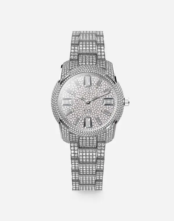 Dolce & Gabbana 18 Kt White Diamond Pavé Watch - Multicolor