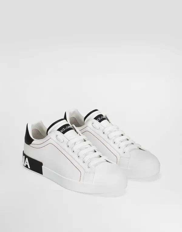 Dolce & Gabbana Portofino Calfskin Leather Sneakers
