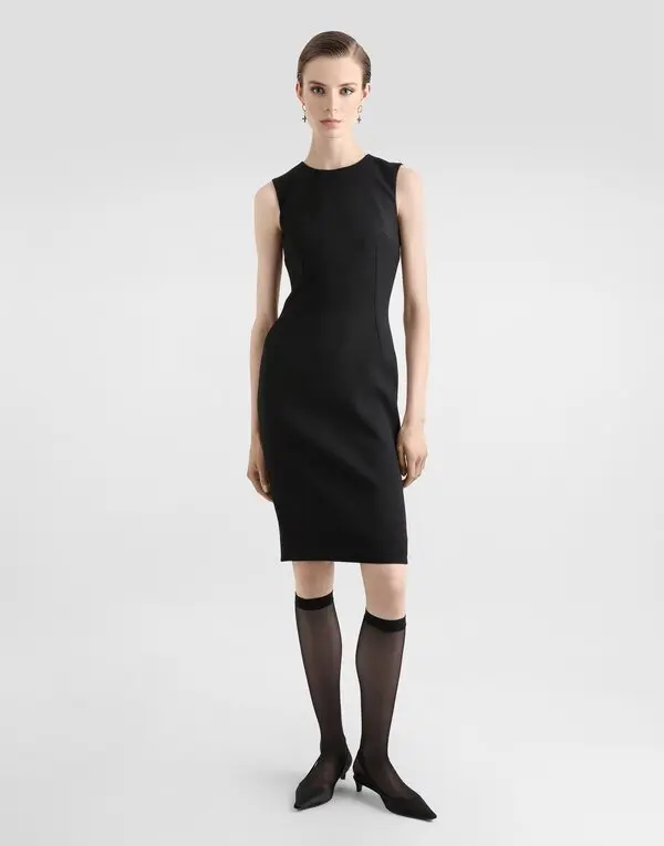 Dolce & Gabbana Wool Calf-length Sheath Dress Dresses