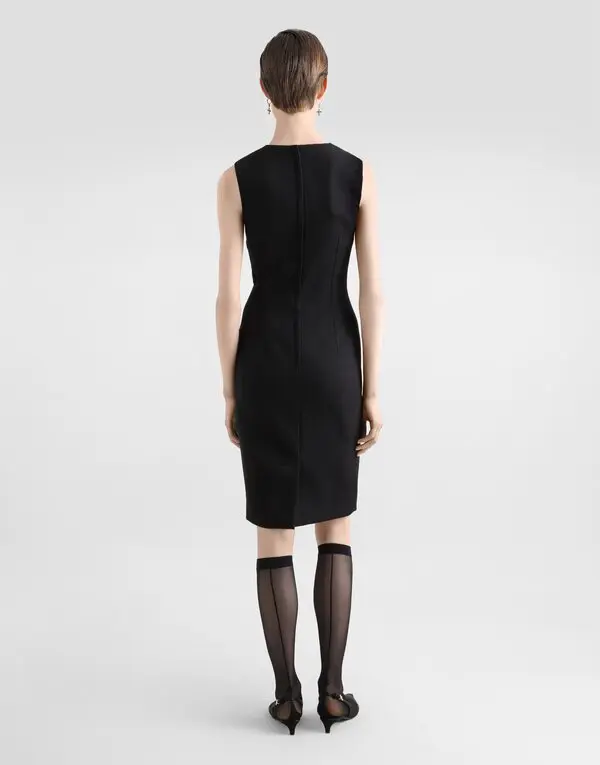 Dolce & Gabbana Wool Calf-length Sheath Dress Dresses