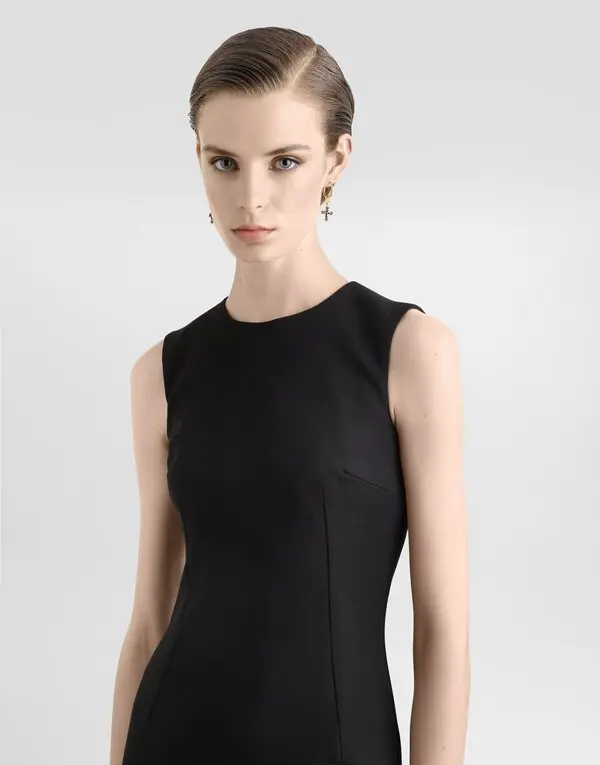 Dolce & Gabbana Wool Calf-length Sheath Dress Dresses