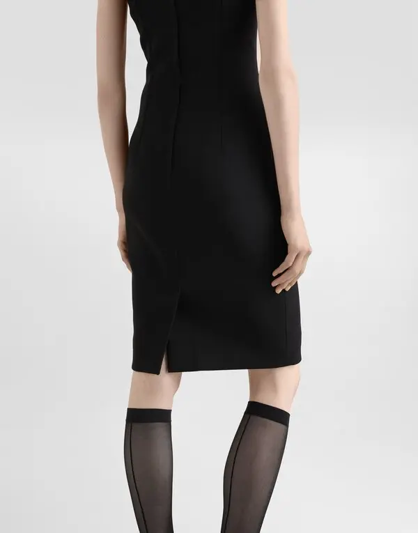 Dolce & Gabbana Wool Calf-length Sheath Dress Dresses