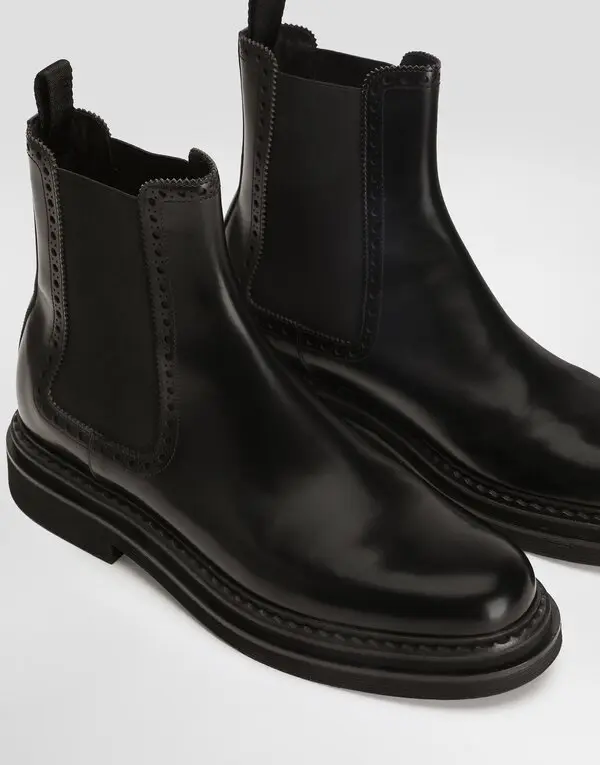Dolce & Gabbana Brushed Calfskin Chelsea Boots