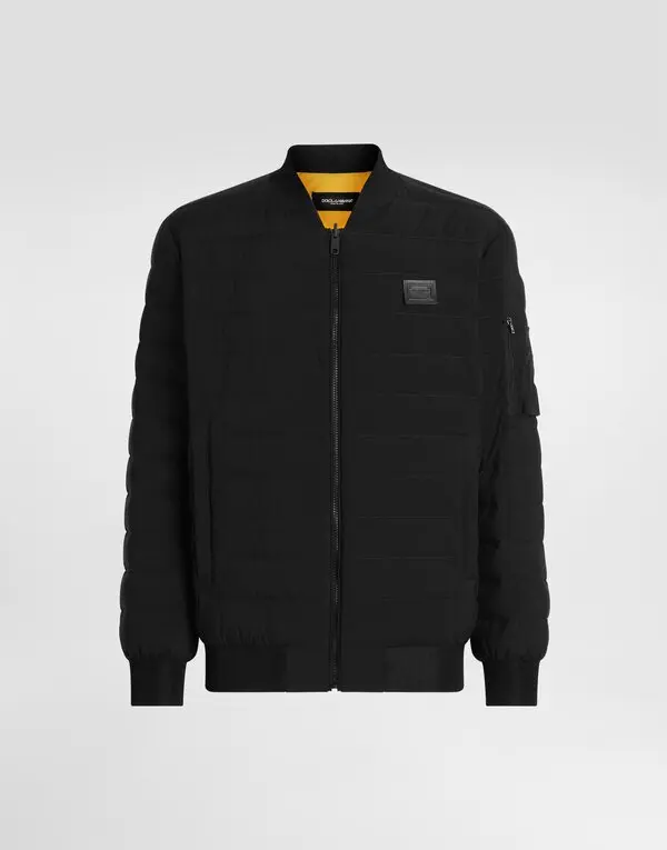 Dolce & Gabbana Quilted Bomber Jacket Coats And Jackets