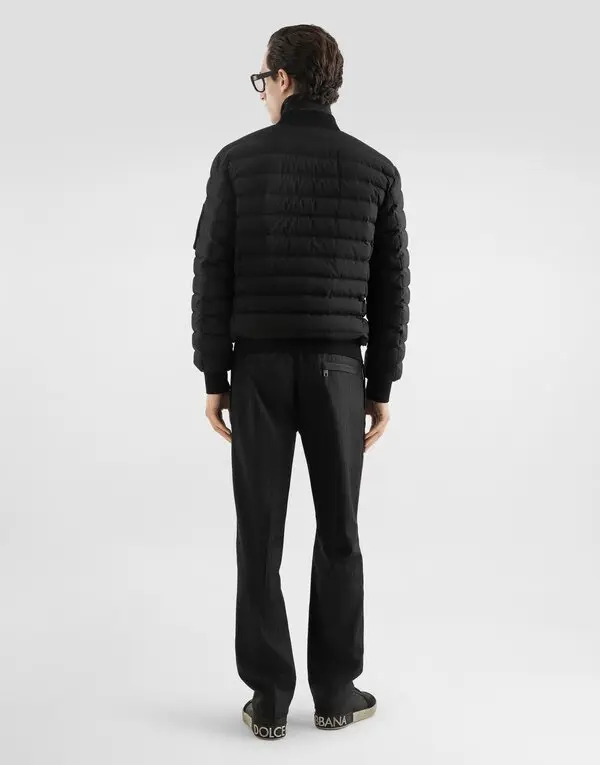 Dolce & Gabbana Quilted Bomber Jacket Coats And Jackets