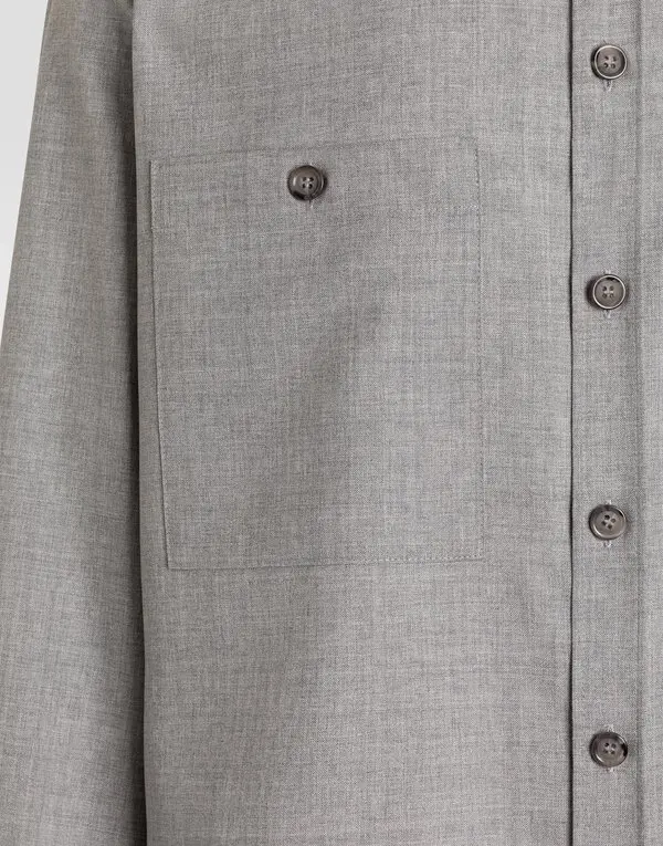 Dolce & Gabbana Wool Shirt Shirts Gray