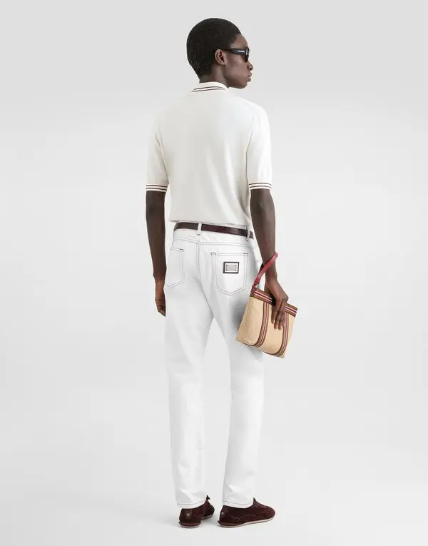 Dolce & Gabbana Polo M/c Sweaters And Cardigans - White
