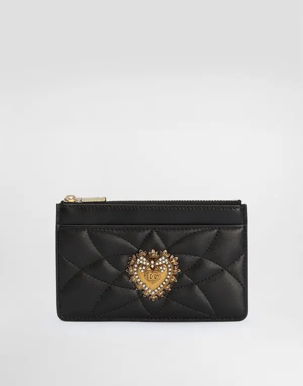 Dolce & Gabbana Medium Devotion Card Holder Wallets And Small Leather Goods Leather - Black