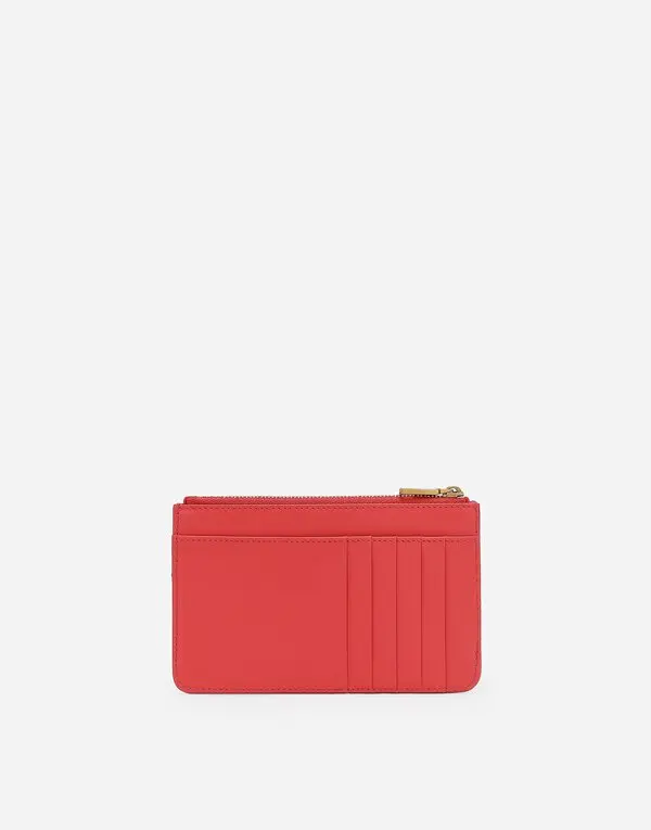 Dolce & Gabbana Medium Devotion Card Holder Wallets And Small Leather Goods Leather - Orange