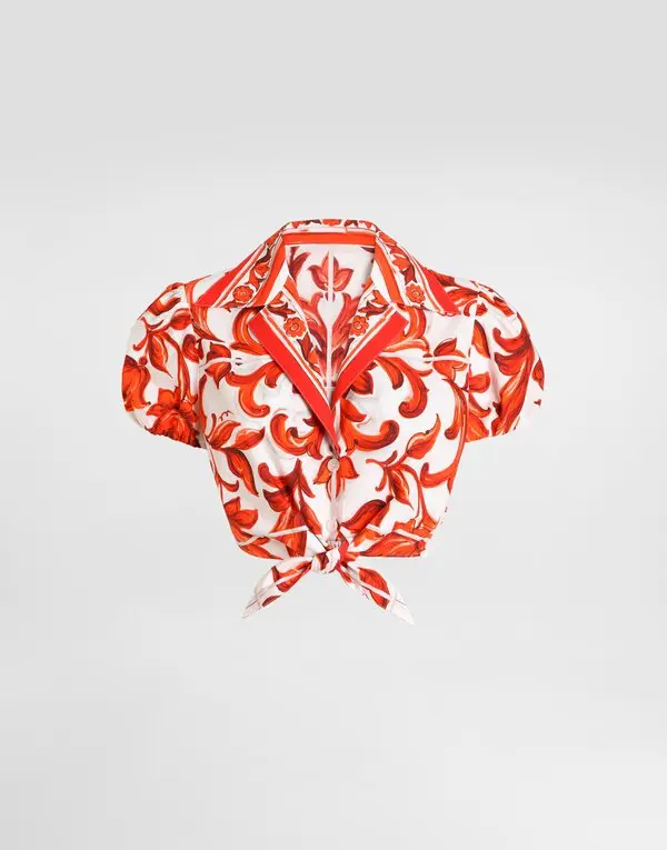 Dolce & Gabbana Majolica-print Silk Shirt - Multicolor