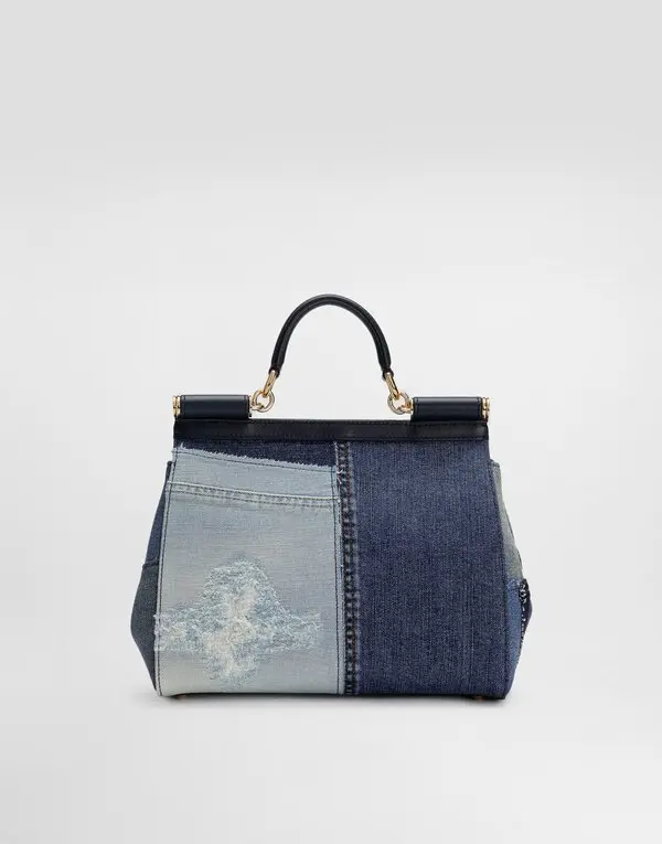 Dolce & Gabbana Medium Sicily Bag In Patchwork And Calfskin Handbags