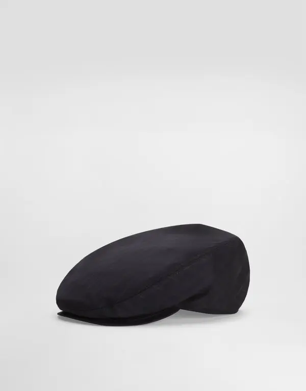 Dolce & Gabbana Virgin Wool Pinstripe Flat Cap Hats And Gloves Multi-colored