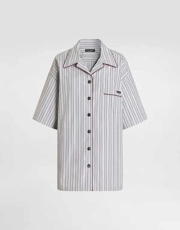 Dolce & Gabbana Striped Poplin Shirt Shirts And Tops Multi-colored - Multicolor