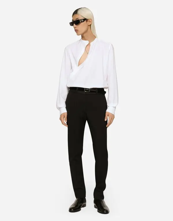 Dolce & Gabbana Stretch Wool Pants Pants And Shorts Wool