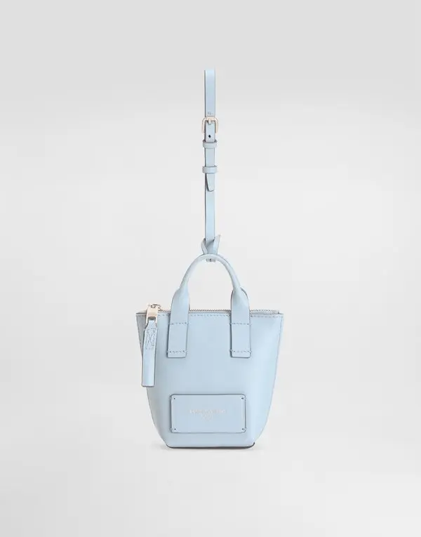 Dolce & Gabbana Adamo Crossbody Minibag In Calfskin Bag Accessories Leather - Azure