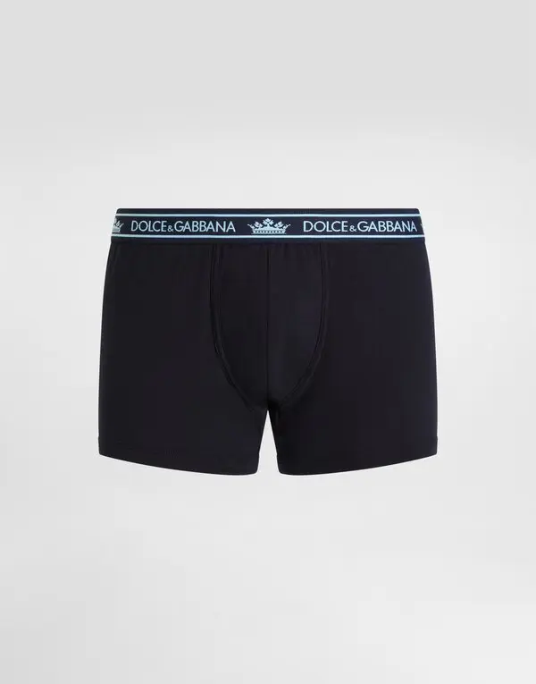 Dolce & Gabbana 3-pack Stretch Jersey Boxers Underwear And Loungewear - Multicolor