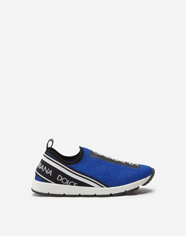 Dolce & Gabbana Sorrento Logo Tape Slip-on Sneakers - Blue